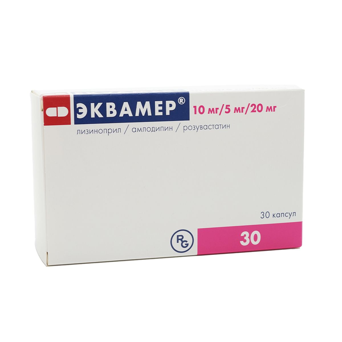 Ekvamer - ეკვამერი 10/5/20მგ 30 კაფსულა